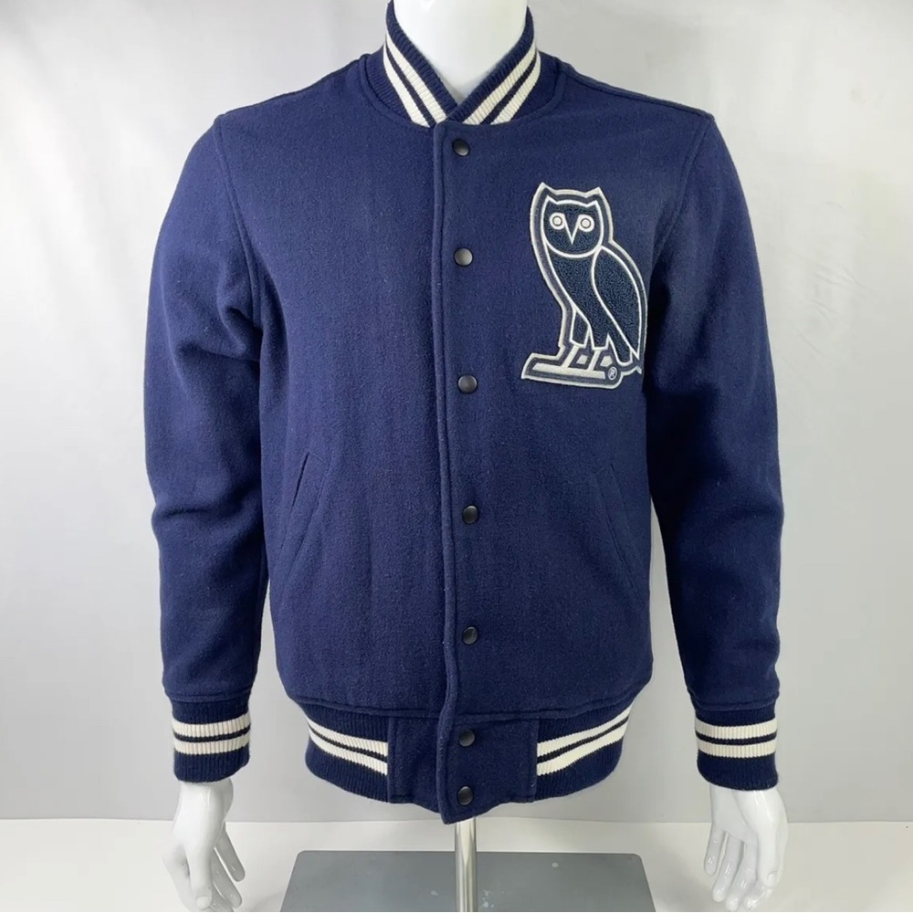 Authentic Ovo Drake Team Varsity Jacket - Gem